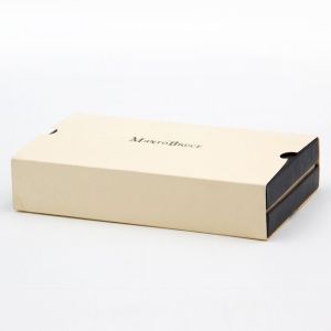 Quality Gold Hot Foil Logo Luxury Wallet Cardboard Packaging Box Sleeve Custom Order for sale