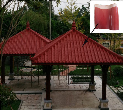 Quality Glossy Chinese Glazed Roof Tile European Spanish For House for sale