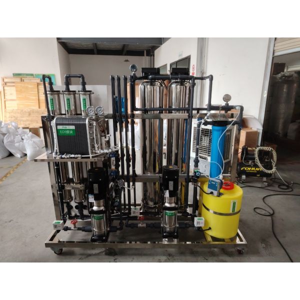 Quality 500LPH Capacity Double Pass EDI Water Plant for sale