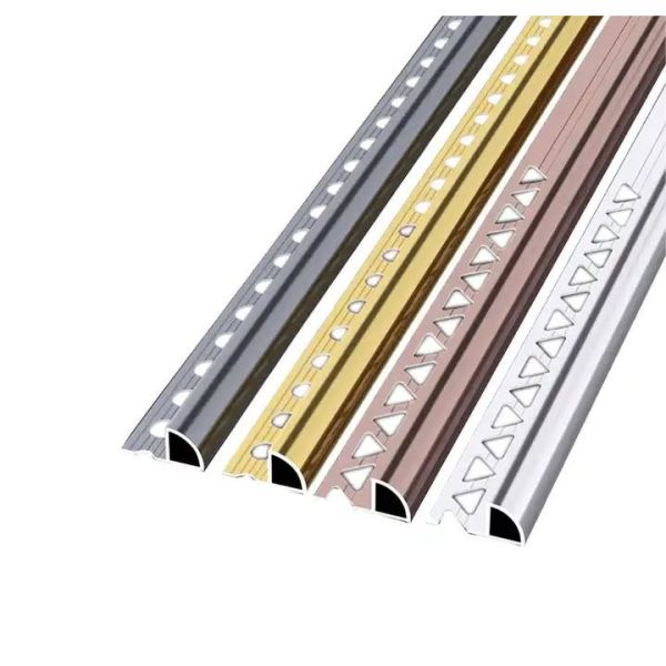 Quality Outside Aluminium Tile Strip Profile Corner Edge Tile Trim Decoration for sale