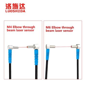 Quality LUOSHIDA DC 3 Wire All Series Through Beam Laser Sensor 20m / 30m Sensing for sale