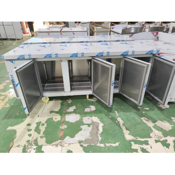 Quality Commercial Counter Chiller Stainless Steel Refrigerator Kitchen Workbench for sale