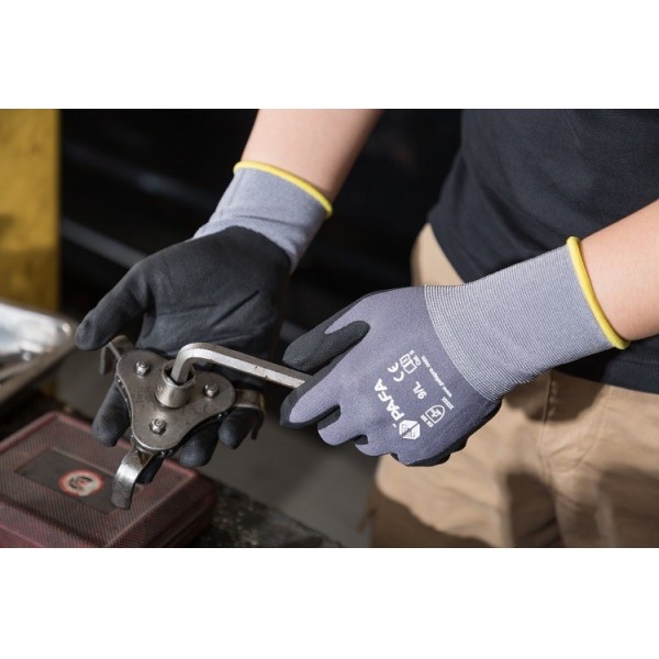 Quality Silicone Free Foam Nitrile Palm Mechanic Work Gloves for sale