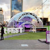 Quality Large Capacity Customizable Geodesic Dome Glamping Tent Durable Party Dome Tent for sale
