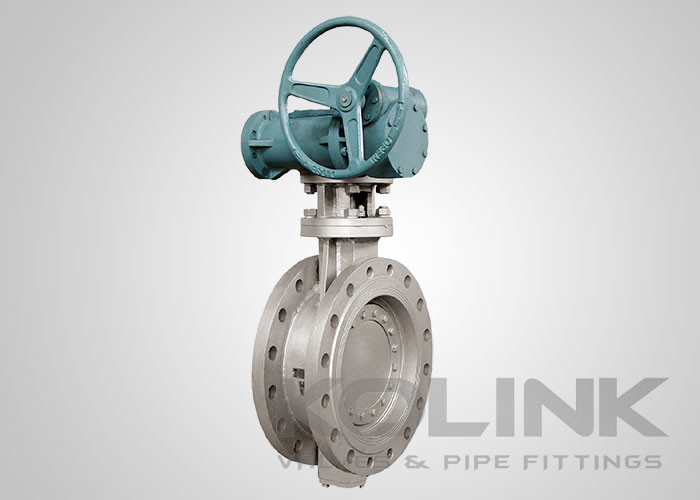 Quality Triple Eccentric Butterfly Valve Double Flanged WCB CF8 CF8M for sale