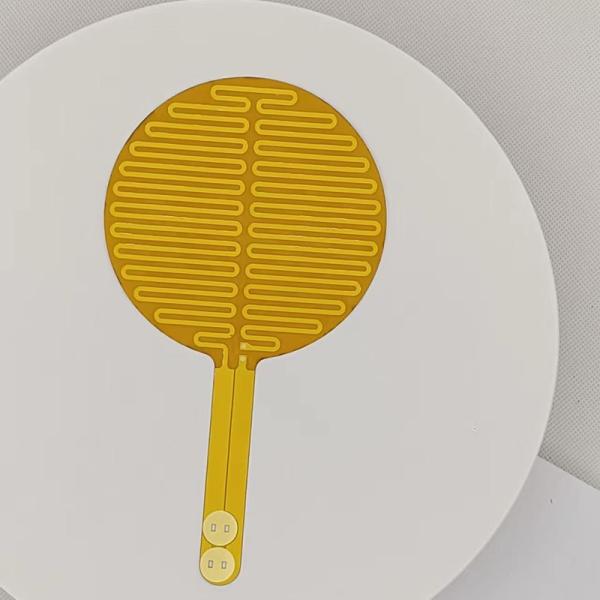 Quality Round Shape Polyimide Foil Heater , Custom Flexible Heater For Leg Massager for sale
