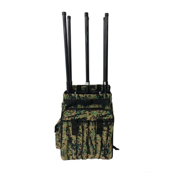 Quality Portable 50W backpack drone defense 2km 6-band drone detection for sale