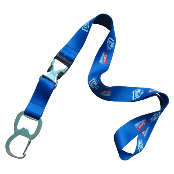 Quality Personalised Nylon Cord Lanyard Carabiner Bottle Opener Logo Printing for sale