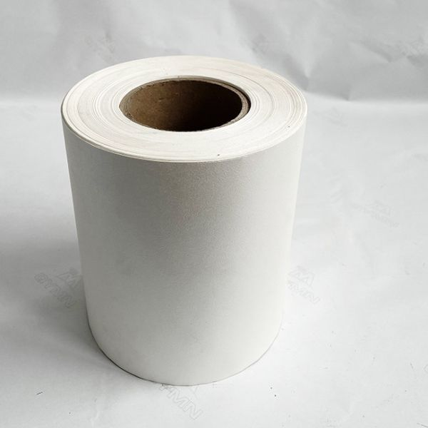 Quality 120G Semi Gloss Hot Melt Strong Adhesive Labels With 80G White Glassine Liner for sale