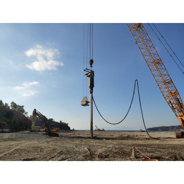 Quality Low Noise Zero Emission Electric Vibroflot Urban Ground Improvement Equipment for sale