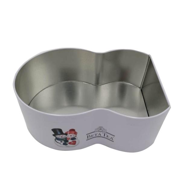 Quality High End Snowman Tins For Christmas Danish Butter Cookies Tins Holiday Gift Tin for sale