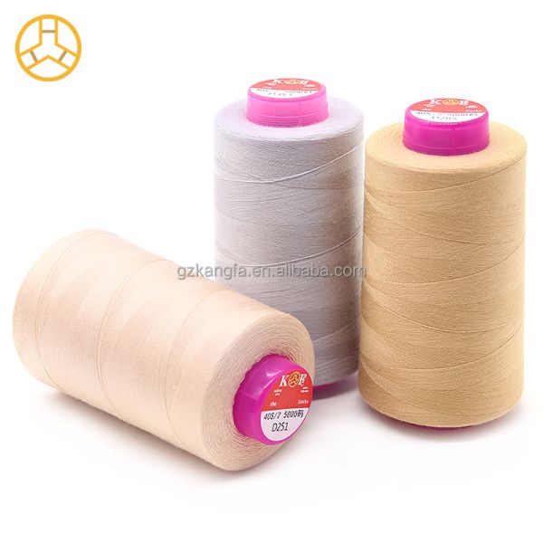 Quality Colorful Polyester Item Polyester Cotton Thread 100% Spun Sewing Thread for sale