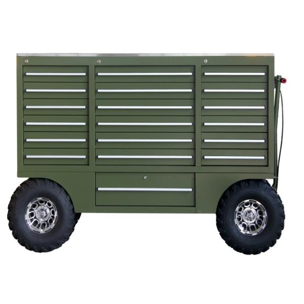Quality Automotive Tool Cart With Stainless Steel Wheels Garage Storage for sale