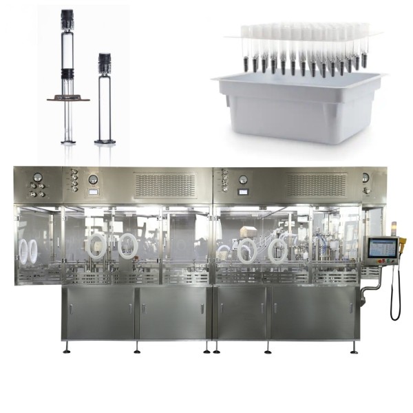 Quality Automatic Liquid Pharmaceutical Prefilled Syringe Filling Machine Vacuum Aseptic Filling Line  for sale
