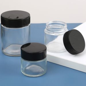 Quality Empty Glass Cosmetic Bottle Packaging 8oz Glass Jars With CRC Lids Children for sale