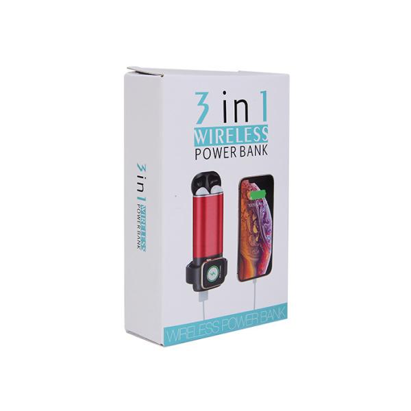 Quality Qi Standard 5200mAH Wireless Charger Power Bank 3 In 1 for sale