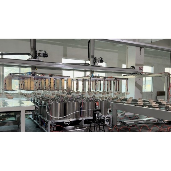 Quality High Output Food Safety Tableware Tray Bowl Internal Coating Production Line For Pulp Molding for sale