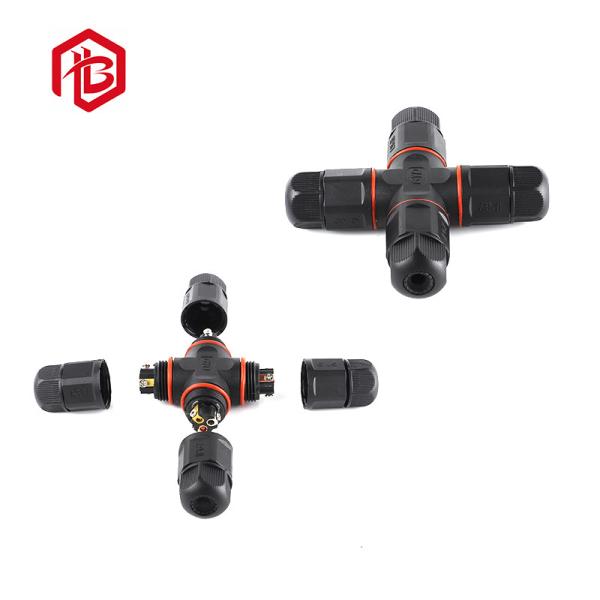 Quality M20 4 Way Electrical Cable Connector 2 3 4 Pin Screw Fixing Type Connector IP68 for sale