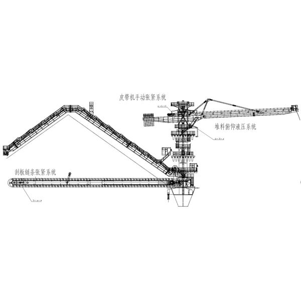 Quality 500 Tph Bulk Cargo Handling Equipment Combined Stacker Reclaimer for sale