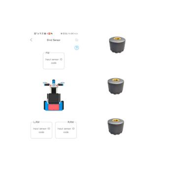 Quality Front 3 Wheeler Bicycle Tire Pressure Sensor Bike TPMS for sale
