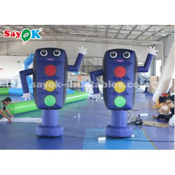 Quality Promotion Inflatable Cartoon Characters 2m Traffic Light Model CE for sale