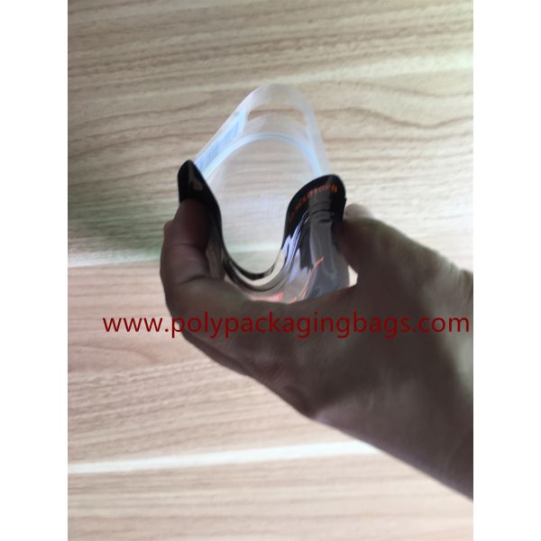 Quality Dustproof Plastic Zipper Pouch For Iphone Earphone Charger Cable With Hand Hole for sale