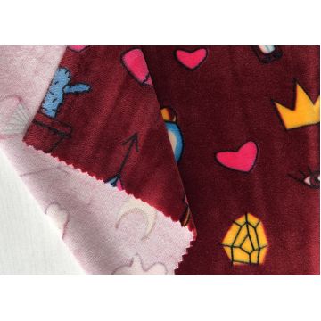 Quality Eco Friendly Stretchy 144F Printed Super Soft Minky Plush Fabric for sale