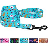 Quality Floral Dog Harness Leash Nylon Pattern Flower Print Adjustable Long Lifespan for sale