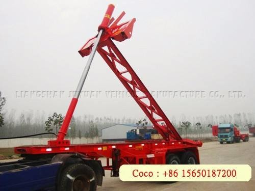 Quality 20ft Container Skeleton Dumping Semi Trailer 7700*2500*3070 mm Mechanical for sale