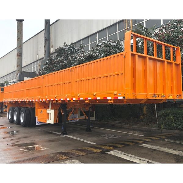 Quality CIMC HUAJUN 3 Axles Fence Cargo Semi Trailer with Max Payload 25001-30000 kg for sale
