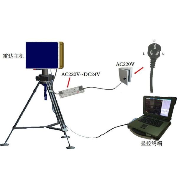 Quality Border Control Perimeter Surveillance Radar IP66 Protection High Measurement for sale