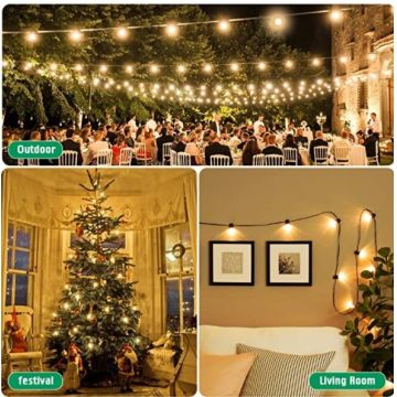 Quality Party Decoration Bistro Lights Customized Color CCT 2700K RGB DMX Festoon Light for sale