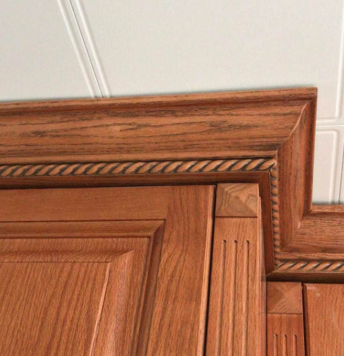 Design schematic of built-in pantry cabinet showing dimensions