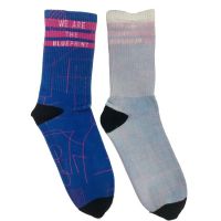 Quality Comfortable Soft Breathable Regular Style Mens Sports Fashion Socks with Print for sale