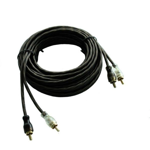 Quality 1 ft Silver OFC Copper Cable Double Shielded Car Audio Cable Interconnect With for sale