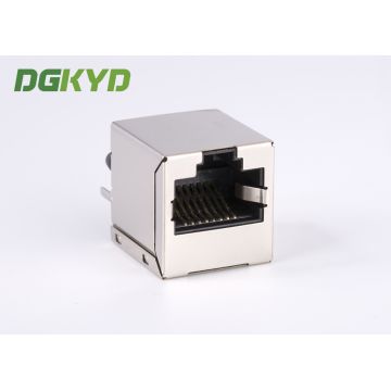 Quality 180 Degree Magnetic RJ45 Jack Module Cat 5 Top Entry Ethernet Socket Manufacture for sale