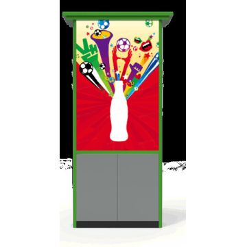 Quality 2*50" Demo Screen Reverse Vending Machine For Plastic Bottles for sale