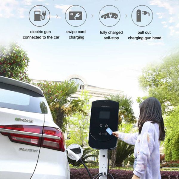 Quality IP65 Dustproof Waterproof  7KW 32A AC Wall Box EV Charger GB/T for sale