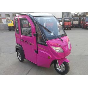 Quality Steel Rim Enclosed Electric Tricycle 1000 W Max Loading 160 KG For Women for sale