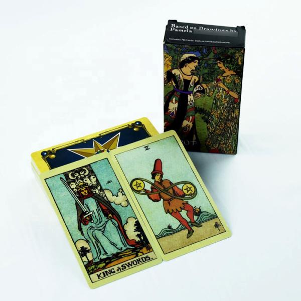Quality 350gsm Classic Waite Tarot Personalised Playing Game Card Printing Set Bronzed for sale