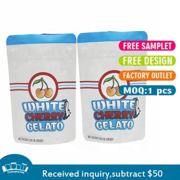 Quality Food Packaging 28g Mylar Digital Printed Stand Up Pouches MOPP for sale