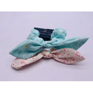 Quality Multicolor Hair Bow Fabric Portable , Practical Chiffon Print Scrunchies for sale