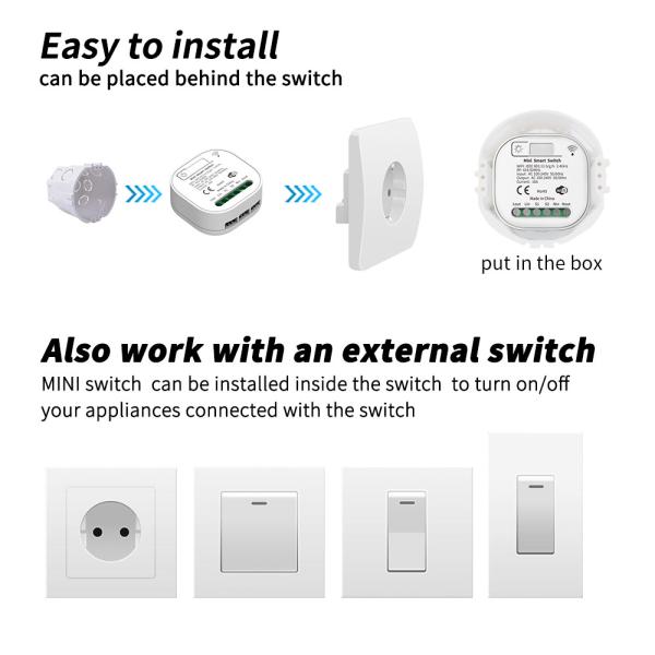 Quality WIFI 30m Wireless Wifi Light Switch Homekit Shutter Switch for sale