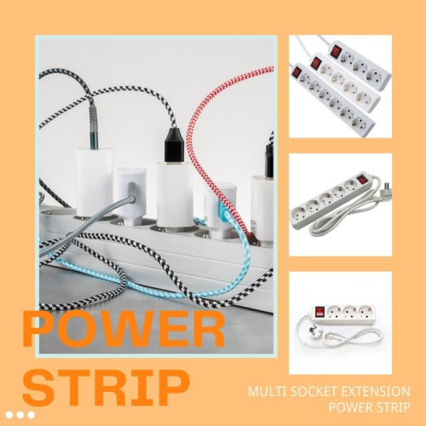 Quality 3m 3 Way Universal Extension Cable and Switch Socket for Multi Plug Power Socket for sale