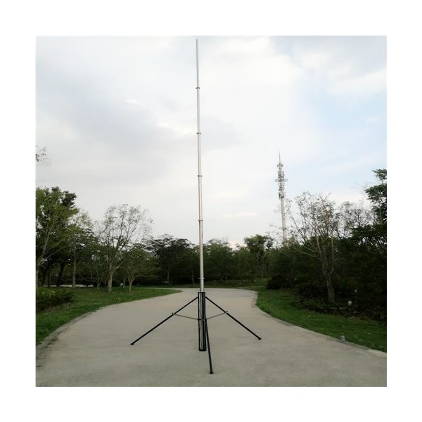 Quality 18M Aluminum Antenna Wifi Tower Portable Telescopic Mast Hand Push Up Pole for sale