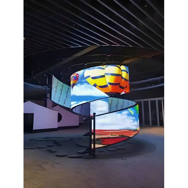 Quality P4 P2 Thin Flexible Led Screen 128*256MM For Office Building for sale