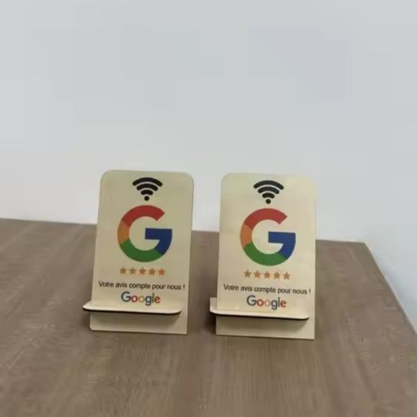 Quality Google Review NFC Wood Stand Display Business Reviews Smart NFC Wooden Stand for for sale