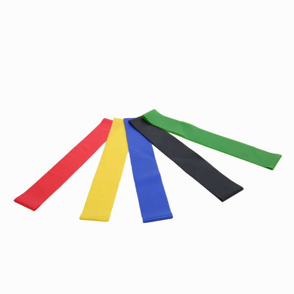 Quality T0.35mm Tpe / Latex Resistance Exercise Equipment Resistance Bands Loop Set for sale