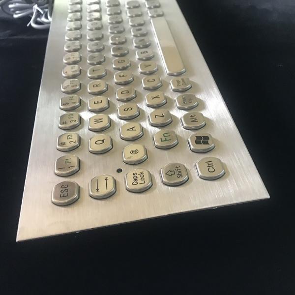 Quality Durable Industrial Keyboard With Trackball , Panel Mount Keyboard For Kiosk for sale