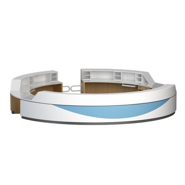 Quality White Counter Office Reception Desk Hospital Front For Clinic for sale